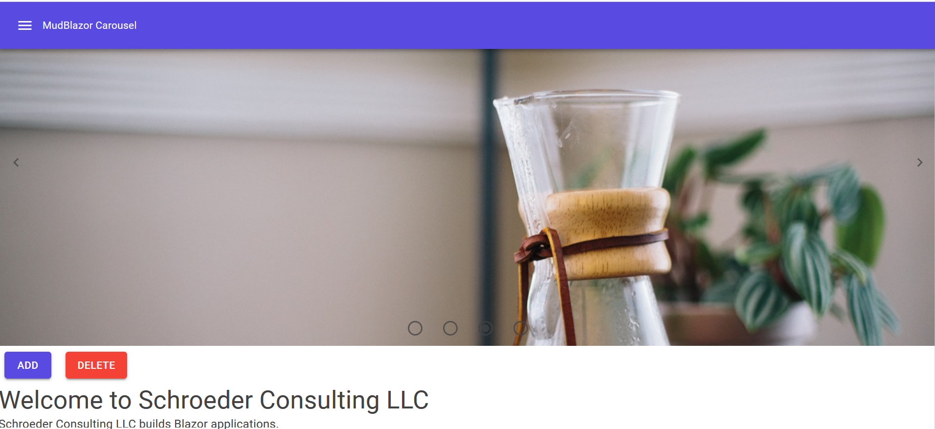 MudBlazor Carousel with DataBinding – Schroeder Consulting LLC